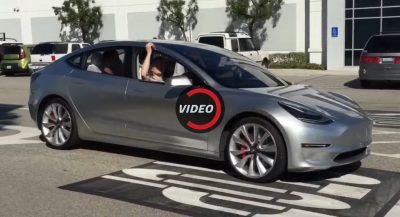 Tesla Model 3 Prototype Spotted Outside Design Studio | Carscoops