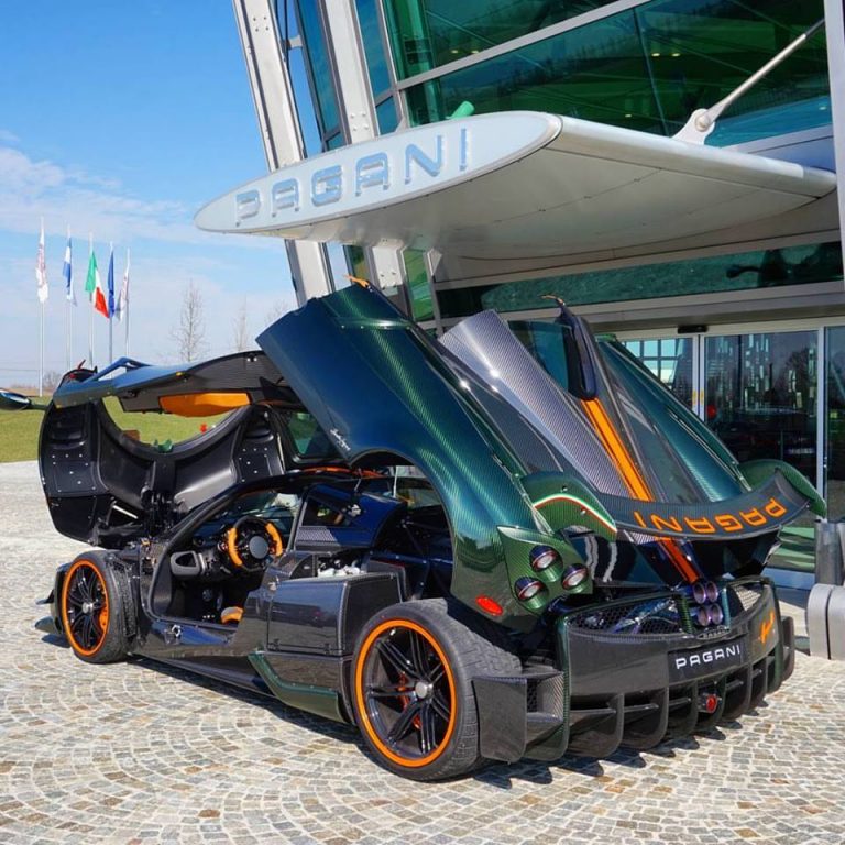 Green And Orange Pagani Huayra BC Is From Another Planet | Carscoops