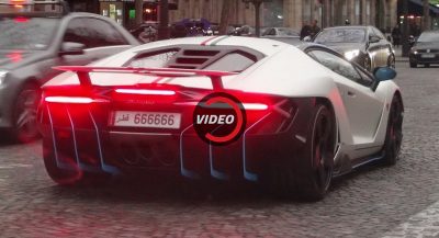 White Lamborghini Centenario Roaming The Streets Is A Camera Lens ...