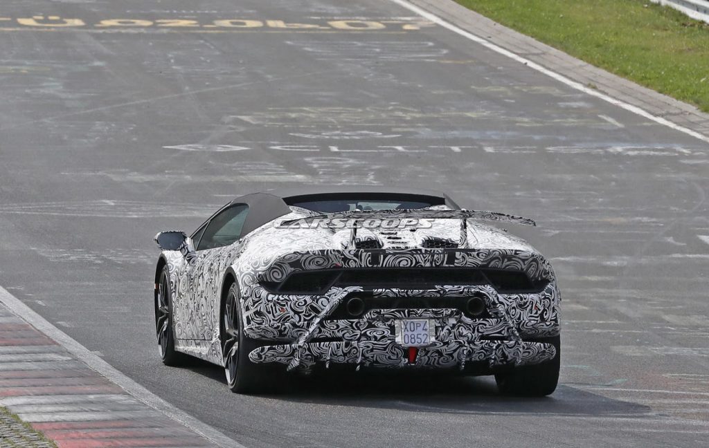 Open-top Lamborghini Huracan Performante Spied Screaming Around The ...