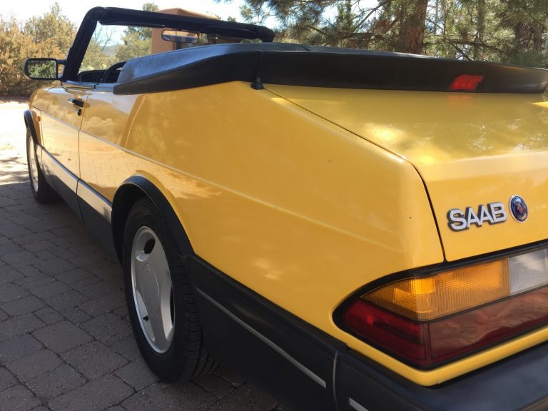 A Yellow 1991 Saab 900 SE Turbo Cabrio With A 5sp Manual Might Make ...
