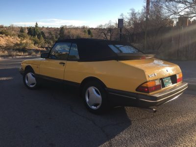 A Yellow 1991 Saab 900 SE Turbo Cabrio With A 5sp Manual Might Make ...