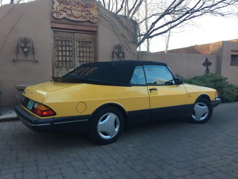A Yellow 1991 Saab 900 SE Turbo Cabrio With A 5sp Manual Might Make ...