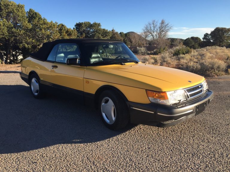 A Yellow 1991 Saab 900 SE Turbo Cabrio With A 5sp Manual Might Make ...