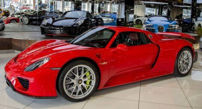 Red Porsche 918 Spyder Weissach Even Stands Out In Dubai | Carscoops