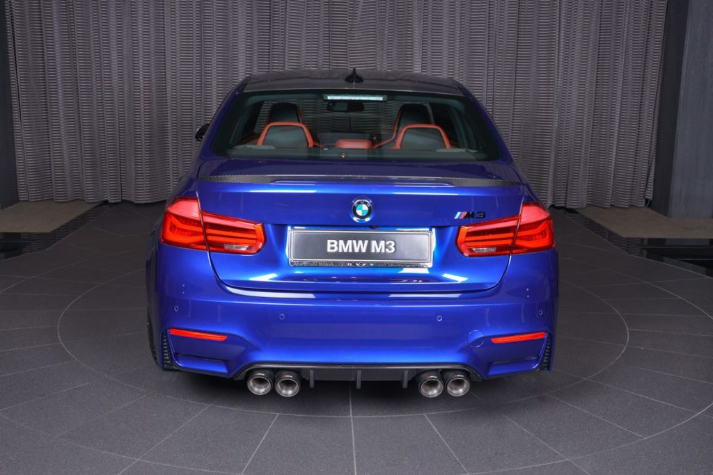 San Marino Blue BMW M3 Mixes It Up With Carbon Fiber And Akrapovic Bits ...