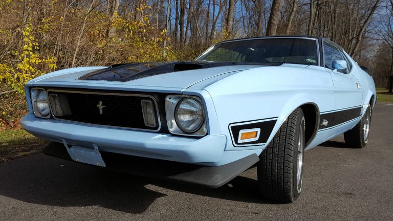 ‘Baby’ Blue 1973 Ford Mustang Mach 1 Could Be Yours For $14K | Carscoops