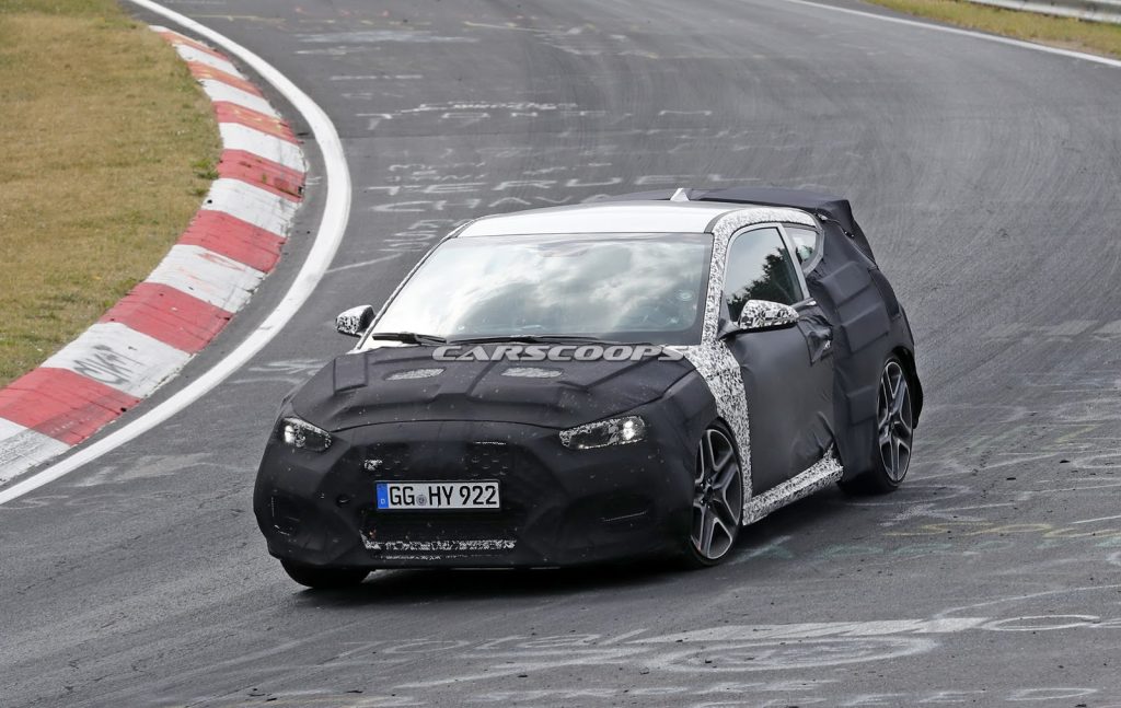 Hyundai’s Hot Veloster N Seen Parading Its Fat Pipes On The ‘Ring ...