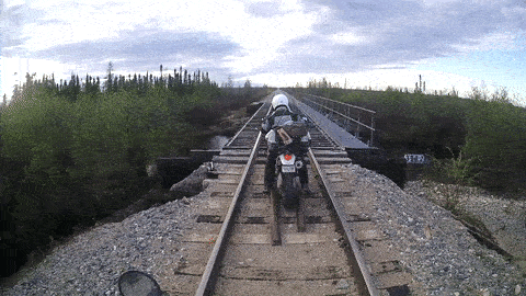 Motorcyclist Has Blood Curdling Encounter With Railroad Track | Carscoops