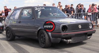VW Golf Mk2 With 950HP Screams Its Lungs Out During Half-Mile Run ...