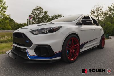 500 PS Roush Ford Focus RS Puts On Glossy Red Custom Wheels | Carscoops