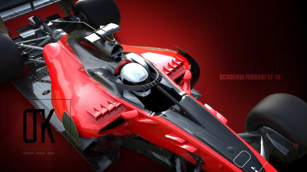 Next Year’s Ferrari F1 Car Gets Rendered With Halo Protection | Carscoops