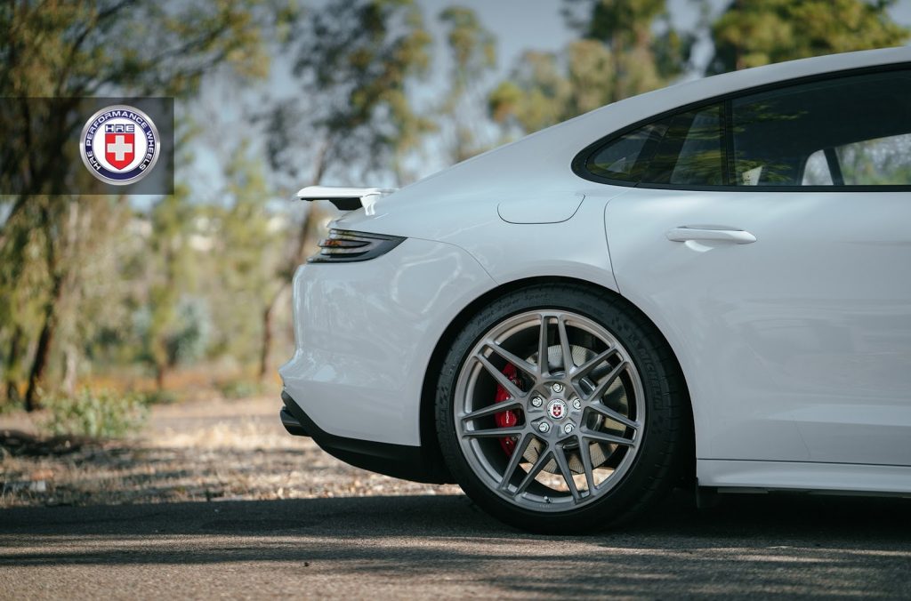 White Panamera Turbo Swipes Right On Brushed Titanium Wheels | Carscoops