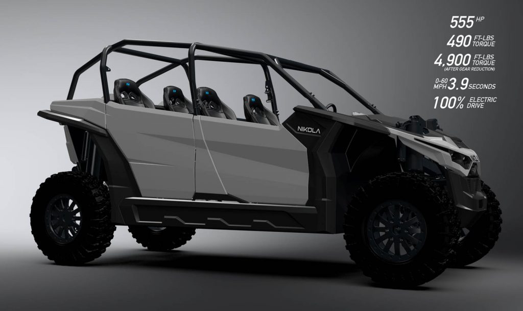 Nikola Zero Electric UTV Crawls To Production With 555 Horsepower ...