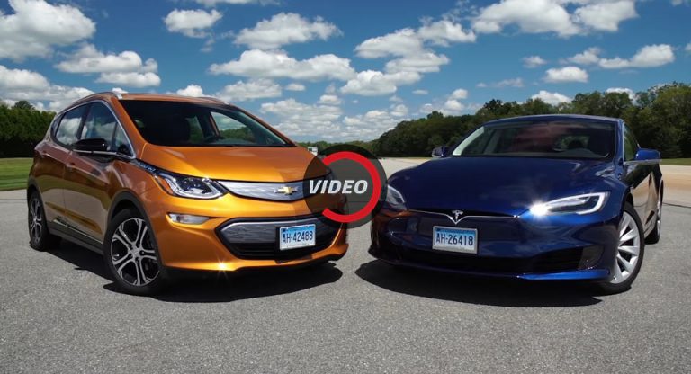 Chevy Bolt Faces The Tesla Model S 75D In CR’s Range Test | Carscoops