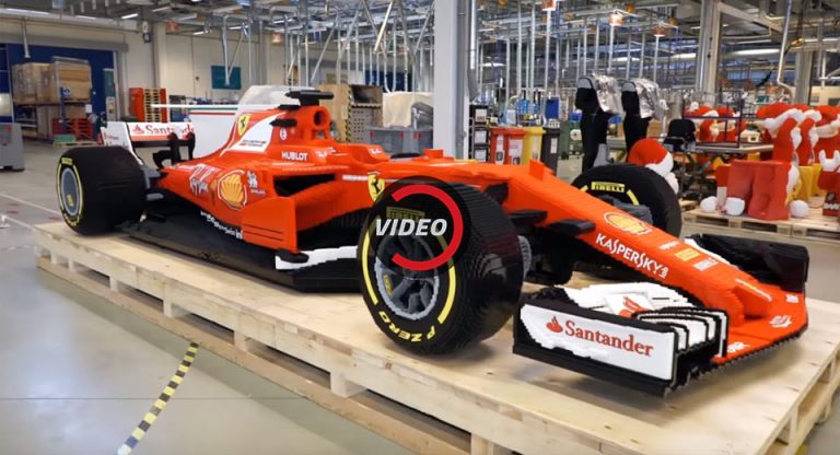 Lego Creates A Life-Size Model Of Ferrari’s 2017 F1 Car | Carscoops