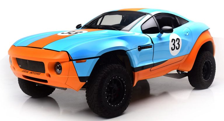 Local Motors Rally Fighter In Gulf Livery Is Something Else | Carscoops