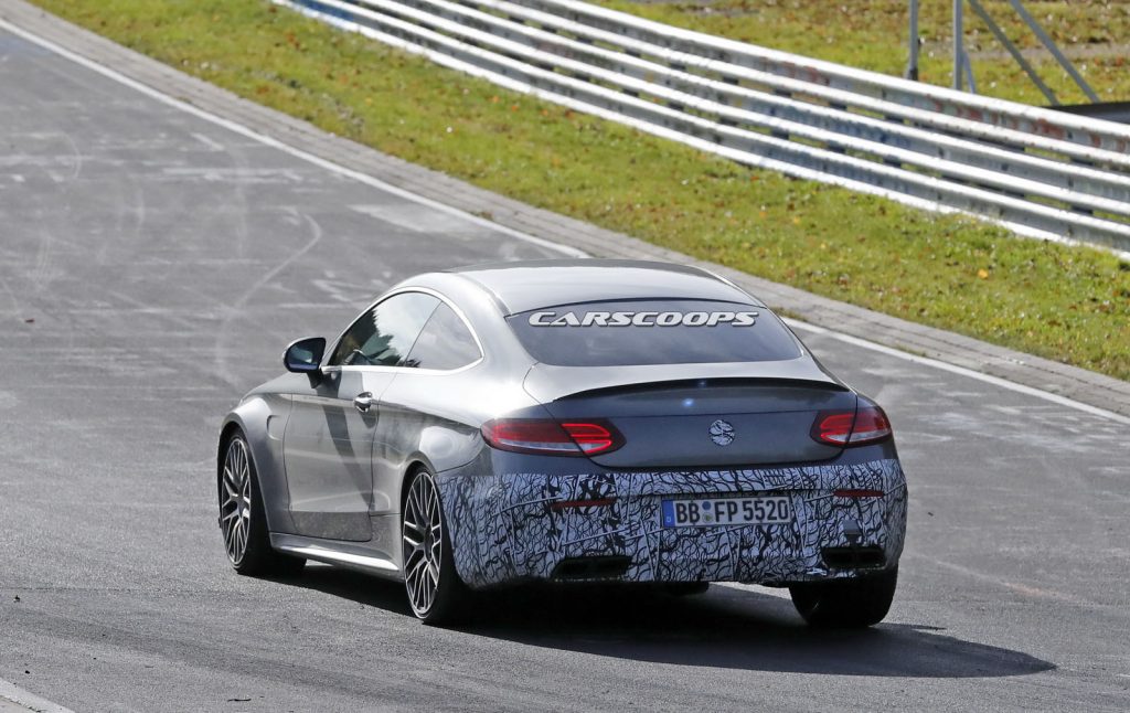 Facelifted Mercedes-AMG C63 Coupe Stretching Its Legs At The Track ...