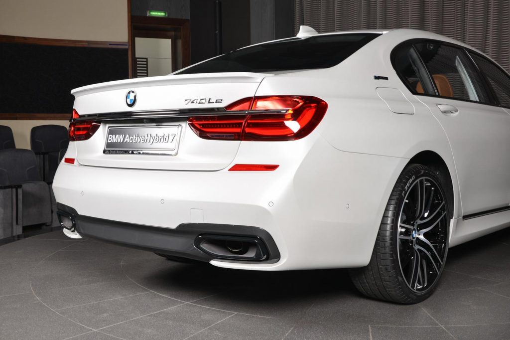 White BMW 740Le Wears M Sport Kit Like Badge Of Honor | Carscoops