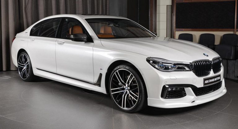 White BMW 740Le Wears M Sport Kit Like Badge Of Honor | Carscoops