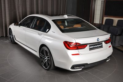 White BMW 740Le Wears M Sport Kit Like Badge Of Honor | Carscoops