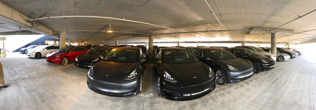 Why Are Dozens Of Tesla Model 3, S, And X Sitting In An LA Parking Lot ...