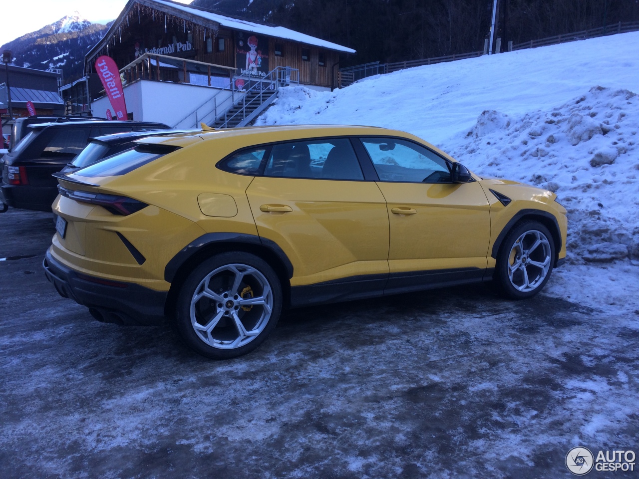Bright Yellow Lamborghini Urus Spotted In The Austrian Alps | Carscoops