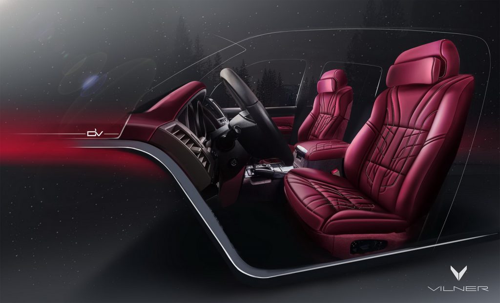Vilner Adds BMW E60 Seats And Red Leather To Toyota Land Cruiser ...