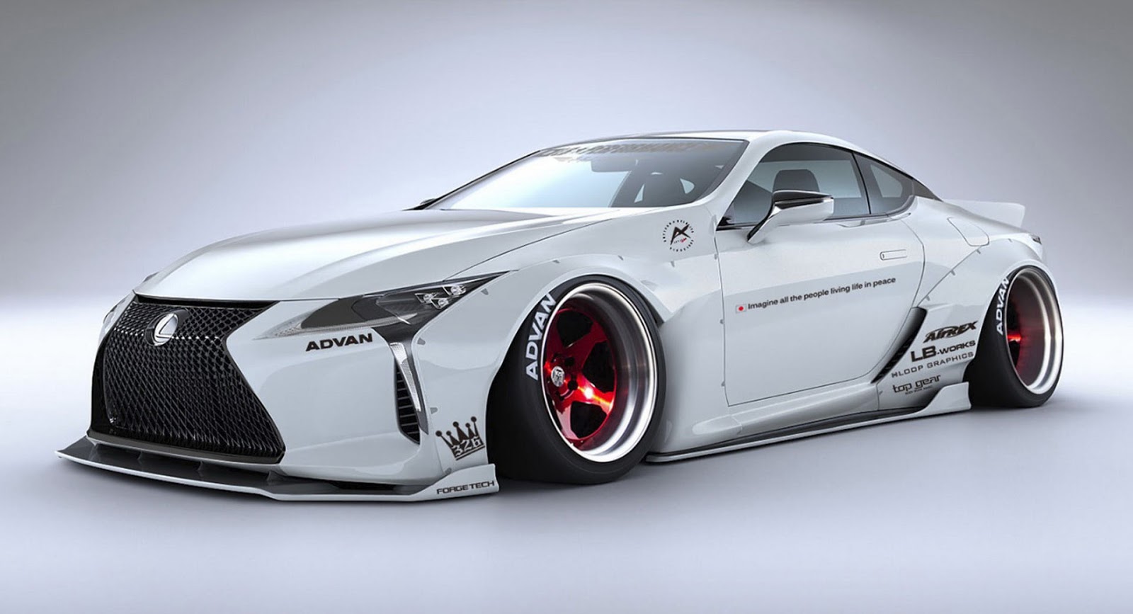 Does The Liberty Walk Treatment Work On The Lexus LC 500? | Carscoops