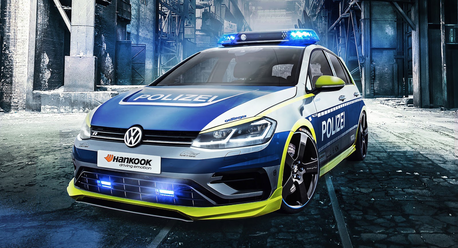 Oettinger Built This One-Off VW Golf 400R Police Car | Carscoops