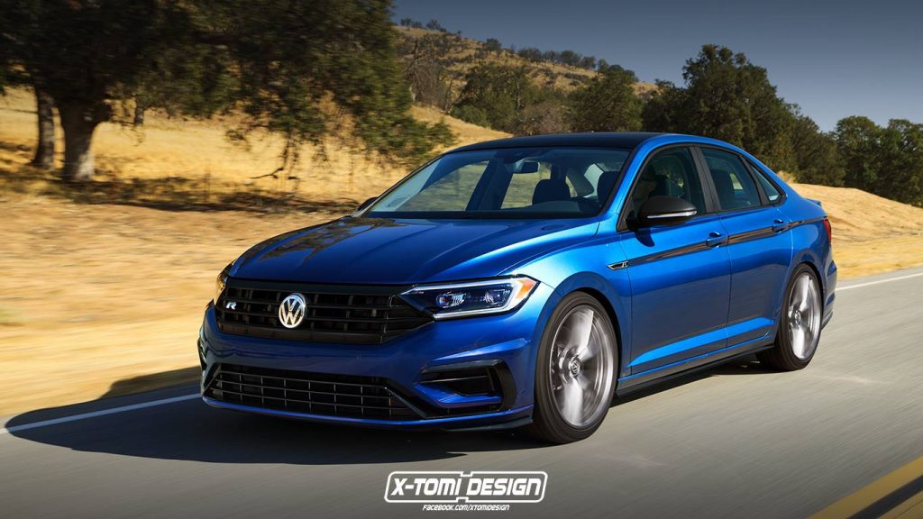 2019 VW Jetta Dressed In Digital GTI, R And SportWagon Guise | Carscoops