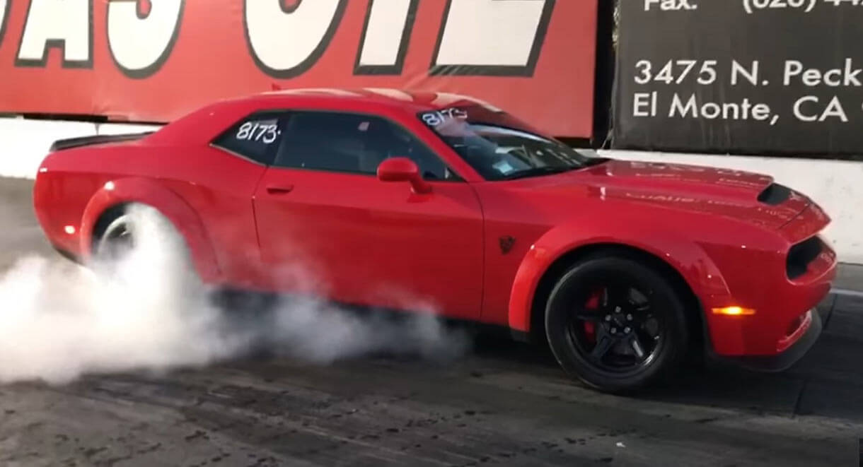Brand New Dodge Challenger SRT Demon Simply Owns The Drag Strip | Carscoops