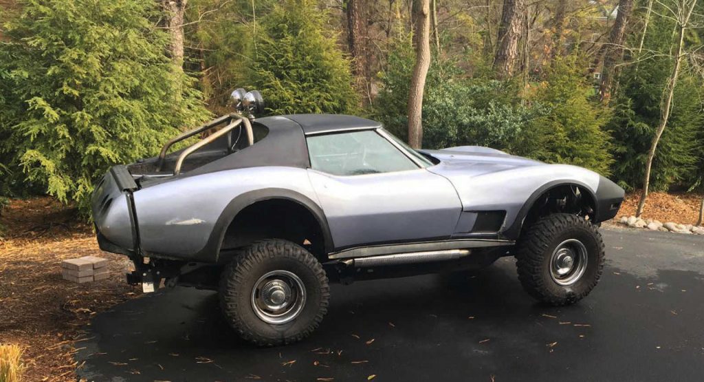 Lifted 1976 Chevrolet Corvette With A Pickup Bed Is The Best Doomsday ...