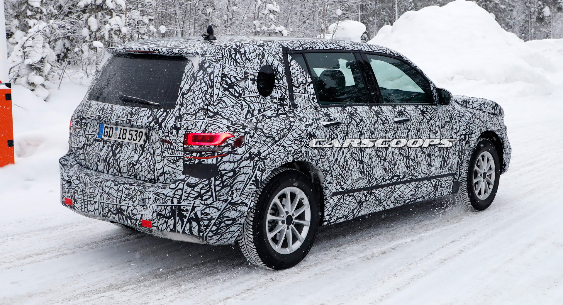 Mercedes-Benz GLB Flaunts Its Taillights In The Snow | Carscoops