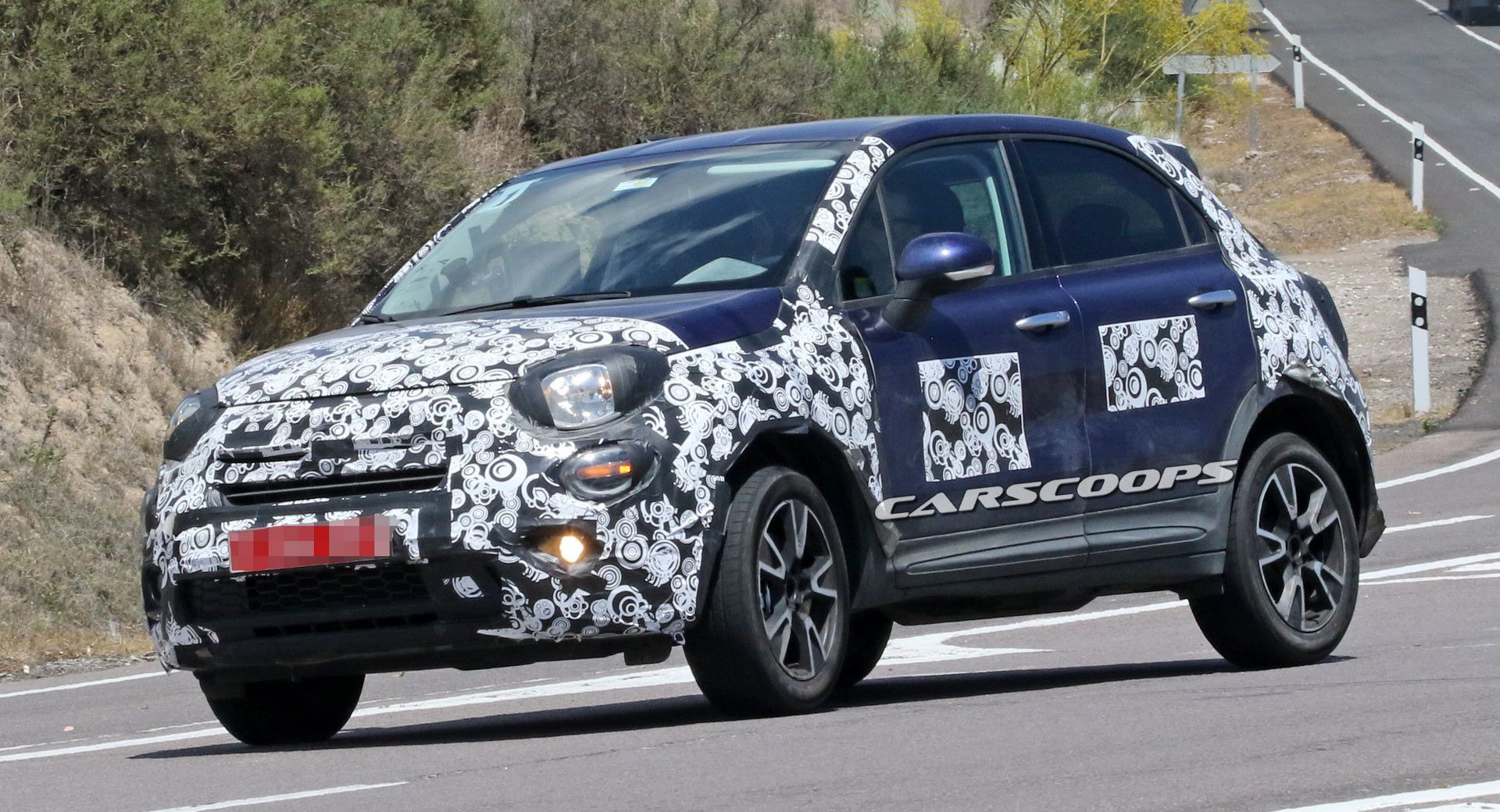 2019 Fiat 500X Mild Update Now Evident On Facelifted Prototypes | Carscoops