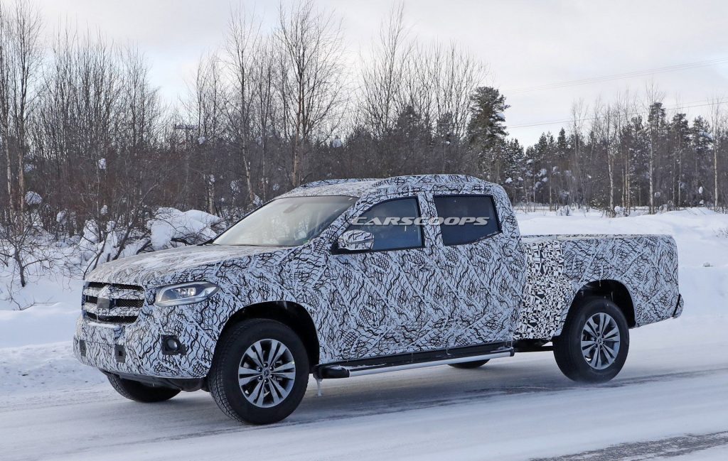 Mercedes X-Class Spied With A Longer Rear Bed | Carscoops