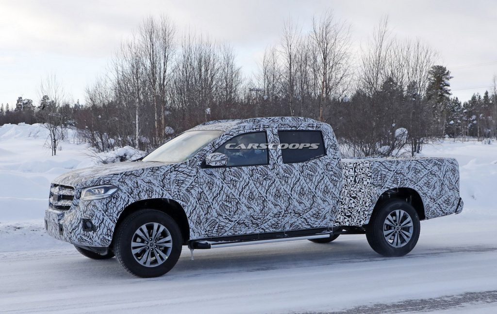 Mercedes X-Class Spied With A Longer Rear Bed | Carscoops