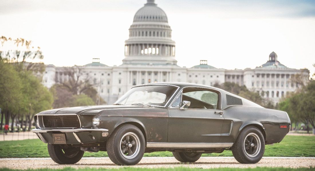 Original Ford Bullitt Mustang On Display In The Heart Of Washington, D ...
