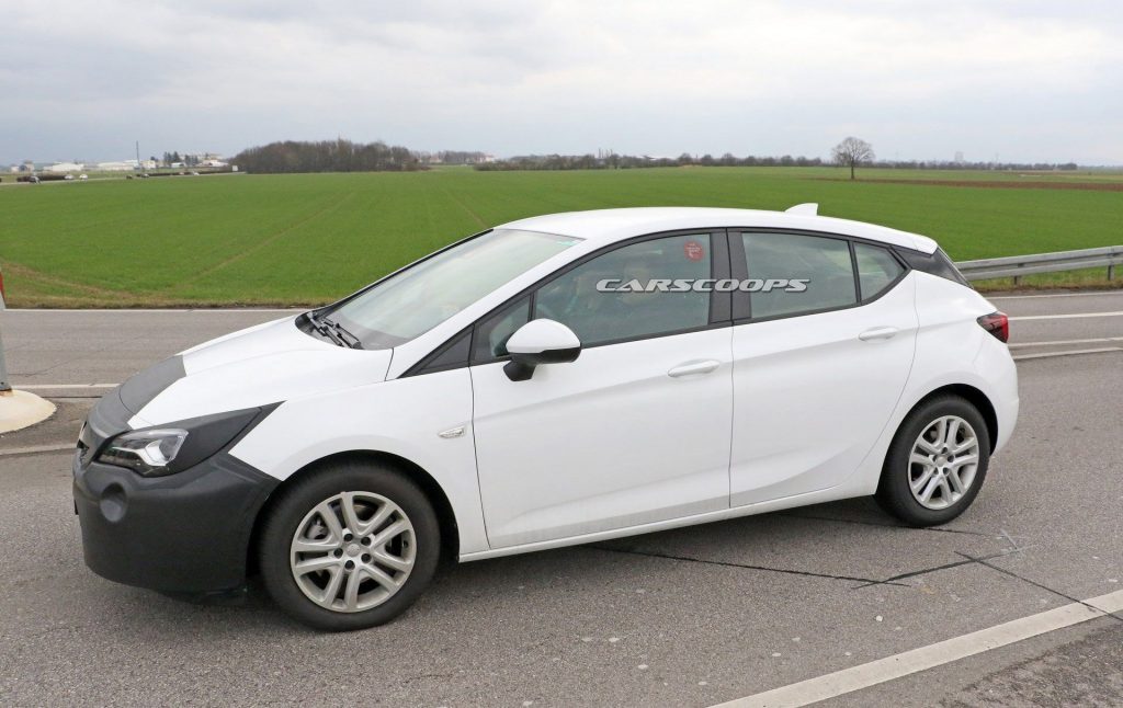 Opel Astra Facelift Spied With A New Front End | Carscoops