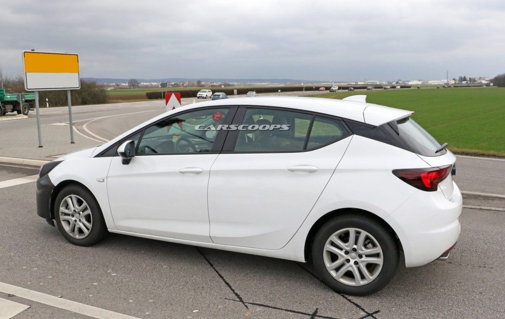 Opel Astra Facelift Spied With A New Front End | Carscoops