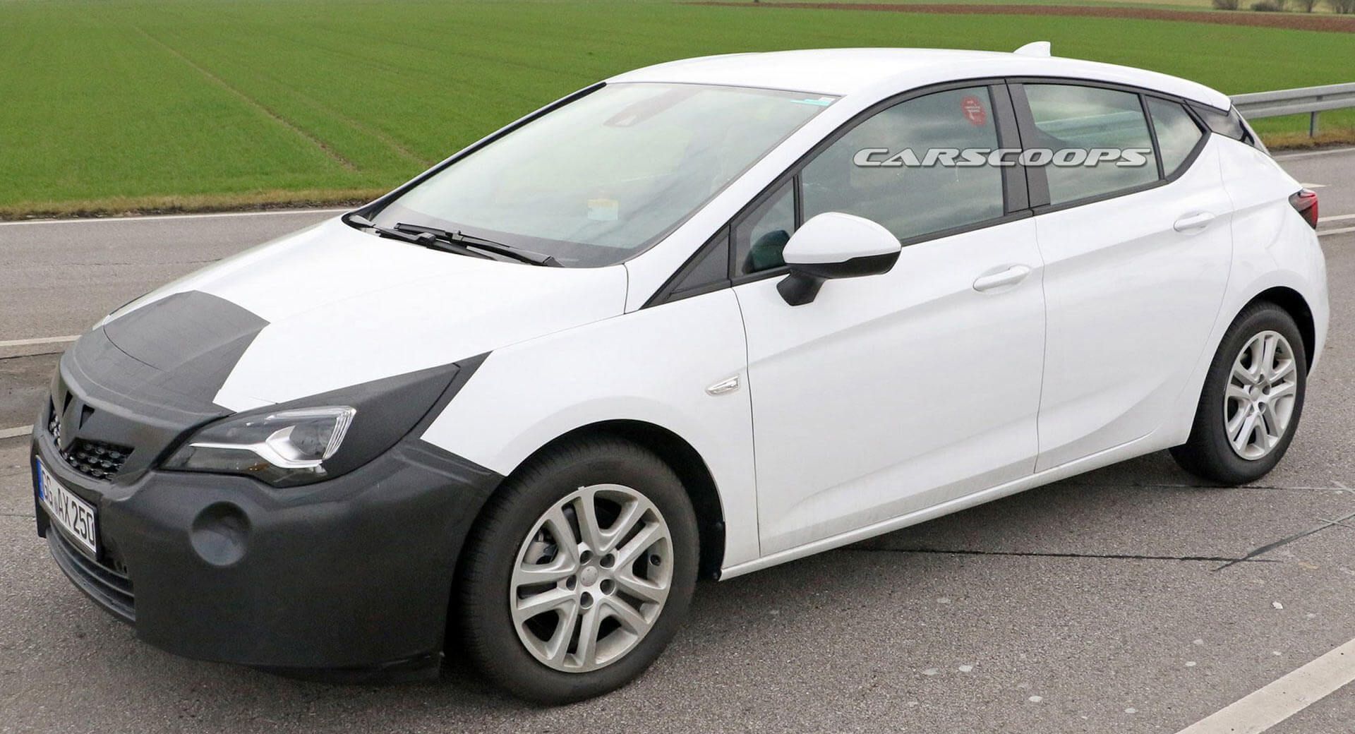 Opel Astra Facelift Spied With A New Front End | Carscoops