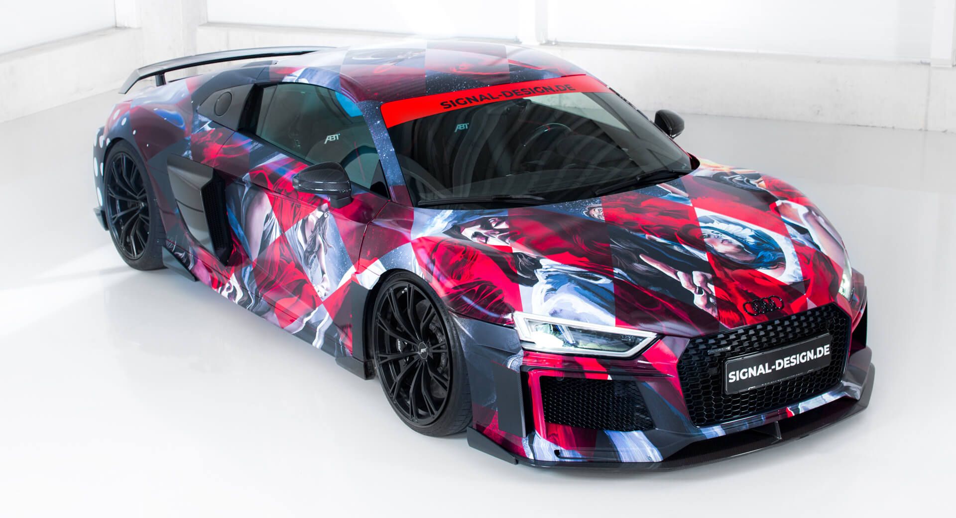 ABT Audi R8 Art Car Looks Like Something The Joker Would Drive | Carscoops
