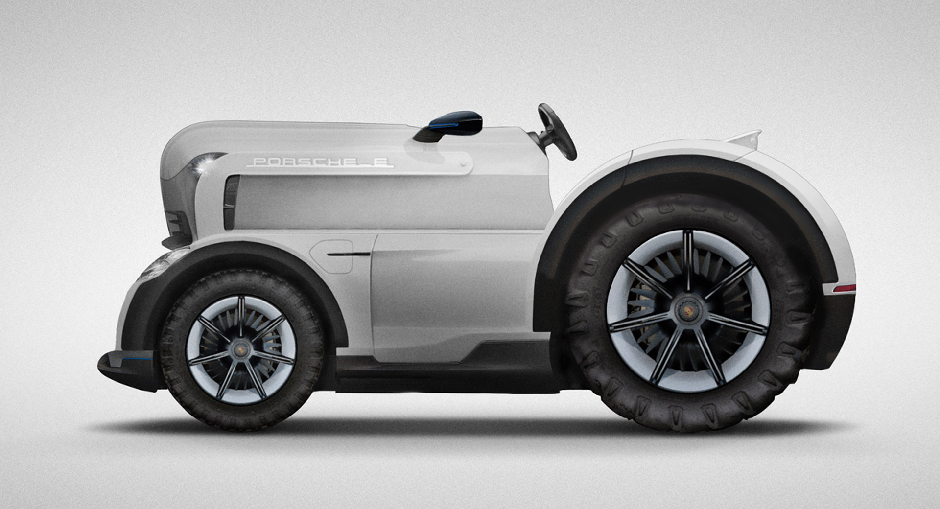 Porsche Comically Envisions A Mission E Tractor For The Farming E ...