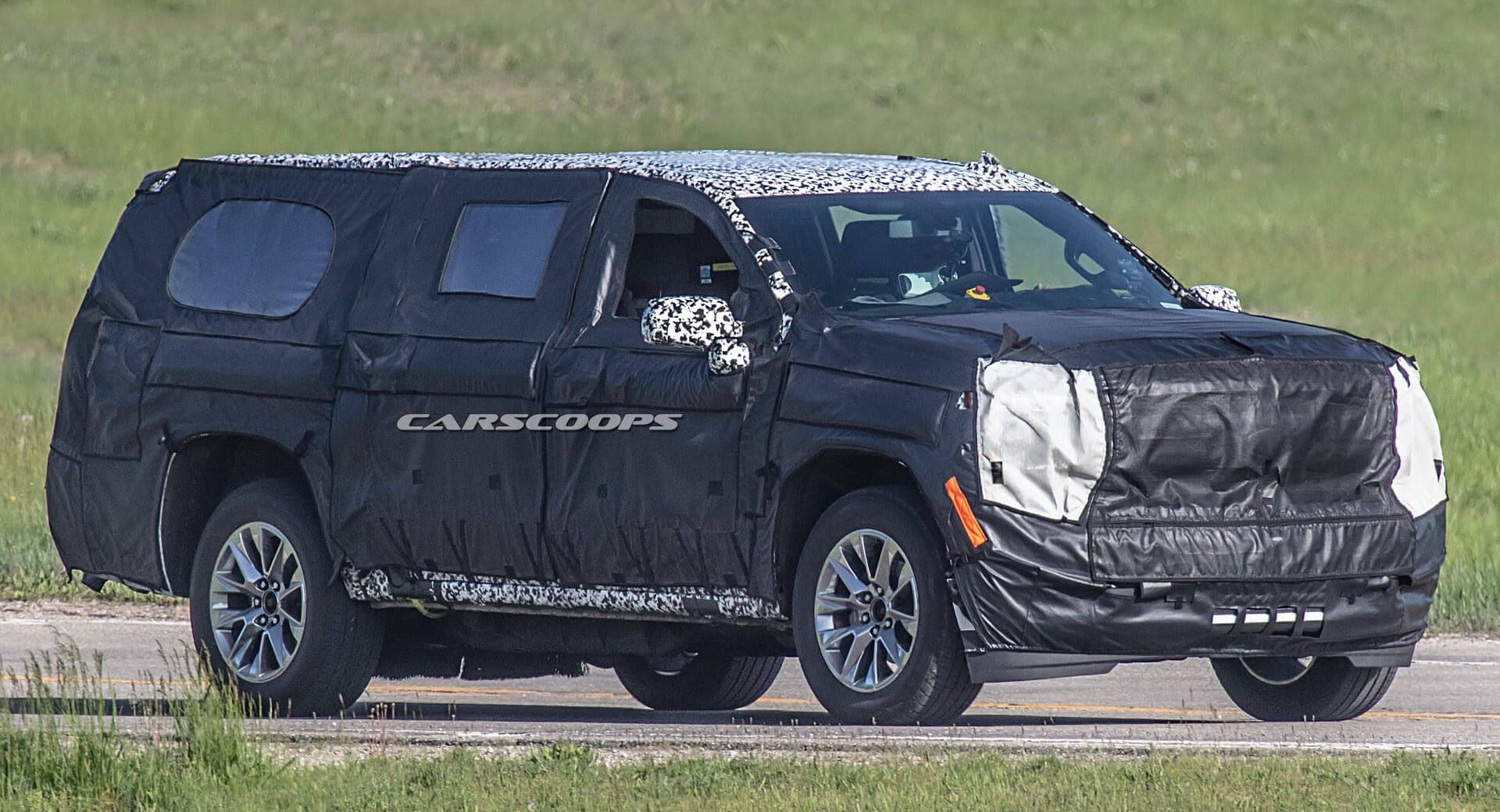 All-New 2020 Chevy Suburban Prototype Tries To Hide Independent Rear ...