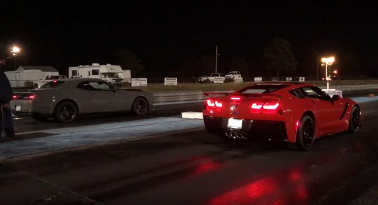 Somehow, A Corvette ZR1 Killed A Dodge Demon On The Strip | Carscoops
