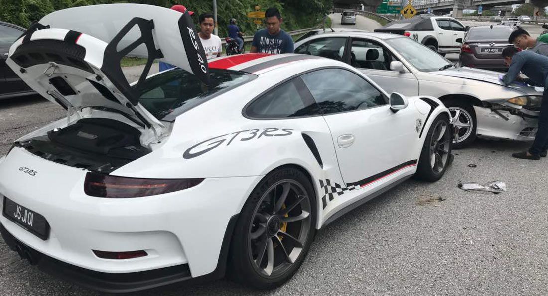 Watch A Speeding Proton Crash Into A Porsche 911 GT3 RS In Malaysia ...