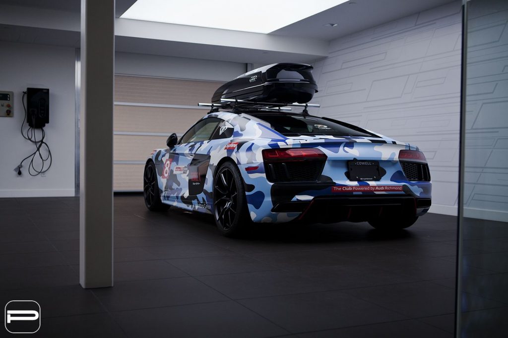 Camo-Wrapped Audi R8 With Roof Box Screams For Attention | Carscoops