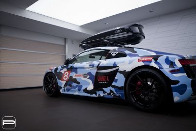 Camo-Wrapped Audi R8 With Roof Box Screams For Attention | Carscoops