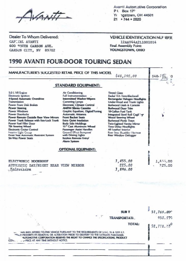 Bid On This Avanti Touring Sedan And Declare Your Love For Studebaker ...