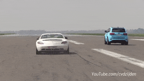 990 HP Mercedes SLS AMG Plows Through Grass During A Drag Race | Carscoops